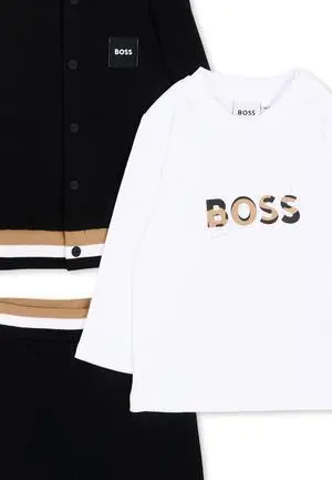 Hugo Boss Logo-patch Striped-trim Tracksuit