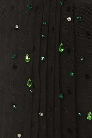 Prada Crystal-embellished Pleated Dress