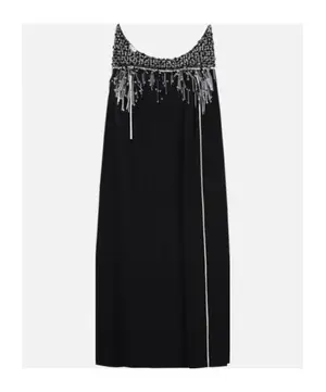 Prada Crystal-bead Embellished Mini Dress