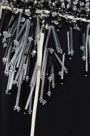 Prada Crystal-bead Embellished Mini Dress
