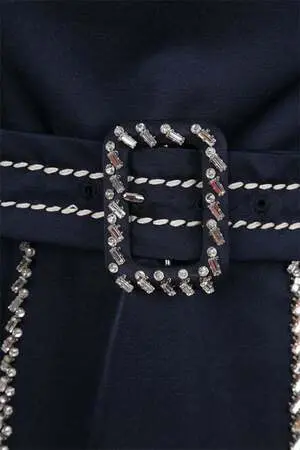 Prada Crystal-embellished Chiffon Minidress
