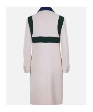 Prada Face-intarsia Single-breasted Coat