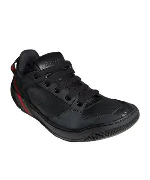 Gucci Screener Sneaker With Perforated Gg Motif