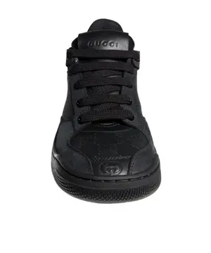 Gucci Screener Sneaker With Perforated Gg Motif