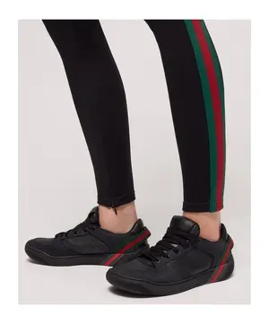 Gucci Screener Sneaker With Perforated Gg Motif