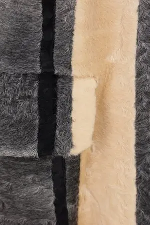 Prada Striped Fur Coat