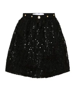 Roberto Cavalli Embellished Sequined Midi Skirt
