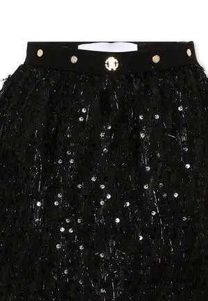 Roberto Cavalli Embellished Sequined Midi Skirt