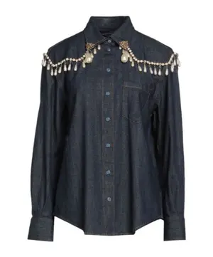 Dolce & Gabbana Darktoned Stretch Denim Jacke