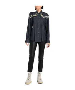 Dolce & Gabbana Darktoned Stretch Denim Jacke