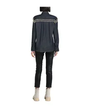 Dolce & Gabbana Darktoned Stretch Denim Jacke