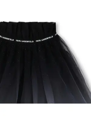 Karl Lagerfeld Ombré Sequin Embellished Tulle Skirt