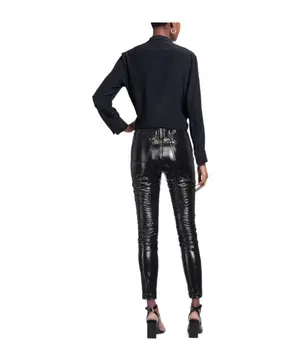 Dolce & Gabbana High-waisted Skinny Fit Trousers With Lace-up Detail