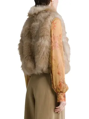 FORTE_FORTE Faux Fur Vest