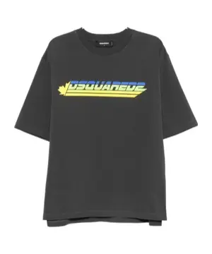Dsquared2 Logo-print Cotton T-shirt - Black