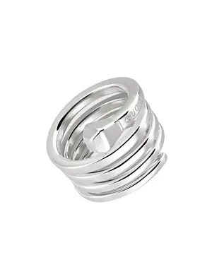 Gucci Chiodo Multi-row Ring - Silver