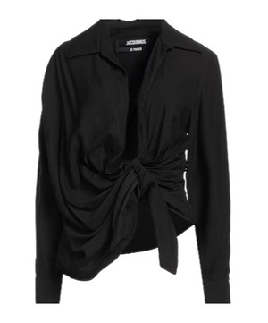 Jacquemus Solidcolor Twill Shirt - Black