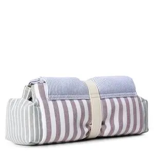 VIVIENNE WESTWOOD Striped Woven Handbag With Bow Detail