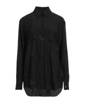 Burberry Printed Satin Long Sleeve Shirt