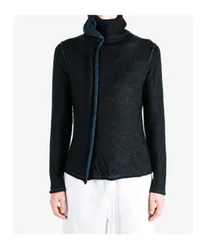 Y’s High Draped Collar Knit Top