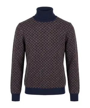 DRUMOHR Basket-weave Roll-neck Sweater