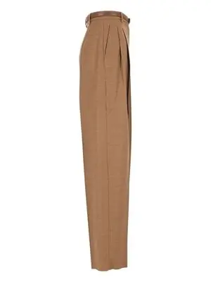 Max Mara Lago Belted Pleated Trousers