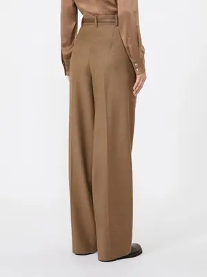 Max Mara Lago Belted Pleated Trousers