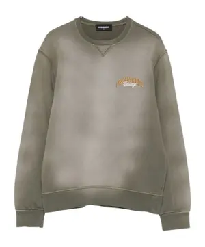 Dsquared2 Logo Print Crew Neck Sweatshirt - Gray