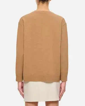 Max Mara Plata 1952 Sequin Logo Knit Sweater