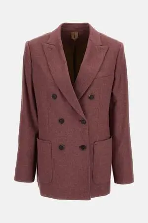 Max Mara Double-breasted Silk And Cashmere Tailored Jacket