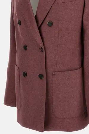 Max Mara Double-breasted Silk And Cashmere Tailored Jacket