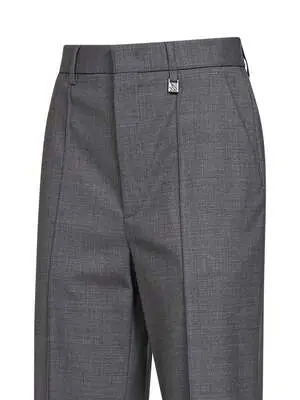 Giuseppe Di Morabito Dark Grey Virgin Wool Tailored Trousers