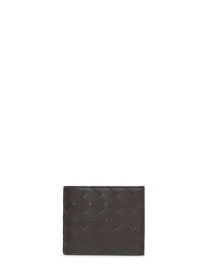 Bottega Veneta Brown Bi-fold Intrecciato Wallet - Multicolor