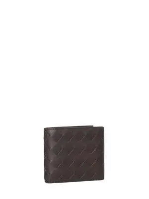 Bottega Veneta Brown Bi-fold Intrecciato Wallet