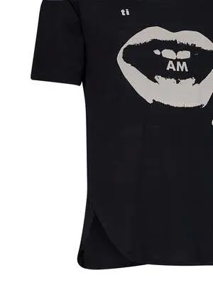 Fendi Black Cotton Jersey T-shirt With Ti Amo Print - Multicolor