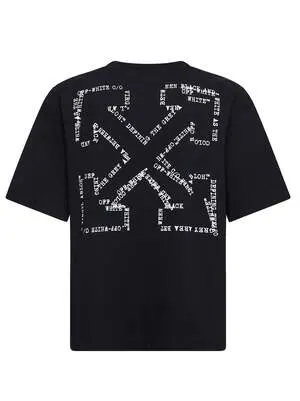 Off-White Black Cotton Jersey Type Arrow Skate T-shirt