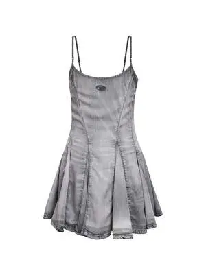 DIESEL® Grey De-spoky-fsi Flared Mini Dress - Multicolor