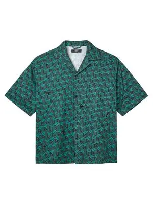 PURPLE BRAND Lyocell Resort Shirt - Green