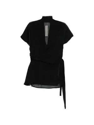 Rick Owens Silk Wrap Top - Multicolor