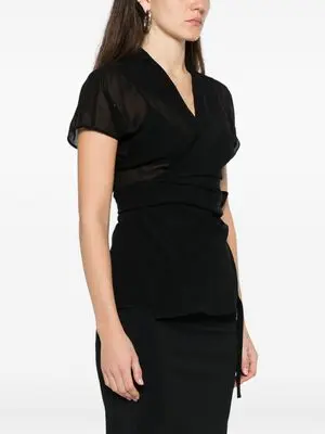 Rick Owens Silk Wrap Top