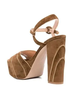 GIANVITO ROSSI Tamara Leather Sandals