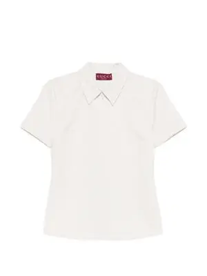 Gucci Gg Cotton Blend Polo Shirt - Multicolor