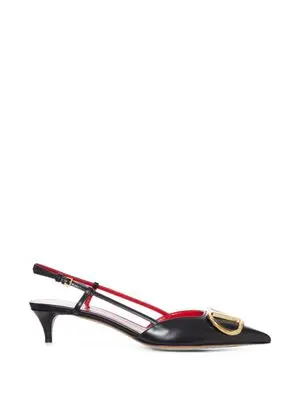Valentino Garavani Vlogo Signature Leather Pumps - Multicolor
