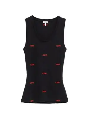 Loewe Logo Cotton Tank Top - Multicolor