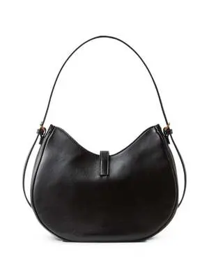 Versace Emblème Leather Hobo Bag