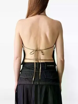 Andersson Bell Lace-panelled Trompe-l'oeil Top