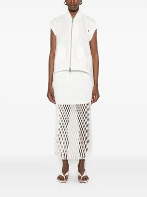Sacai Wool And Nylon Vest