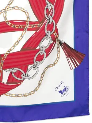 Celine Printed Silk Foulard