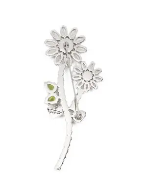Prada Crystal Embellished Pin