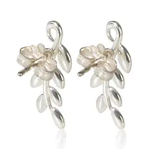 Tiffany & Co. Sterling Silver Paloma Picasso Olive Leaf Earrings